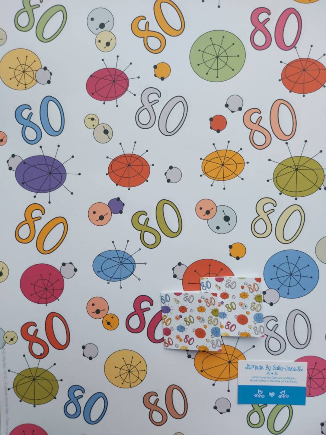 80th Birthday Gift Wrap Wrapping Paper Birthday Gift Wrap - Etsy