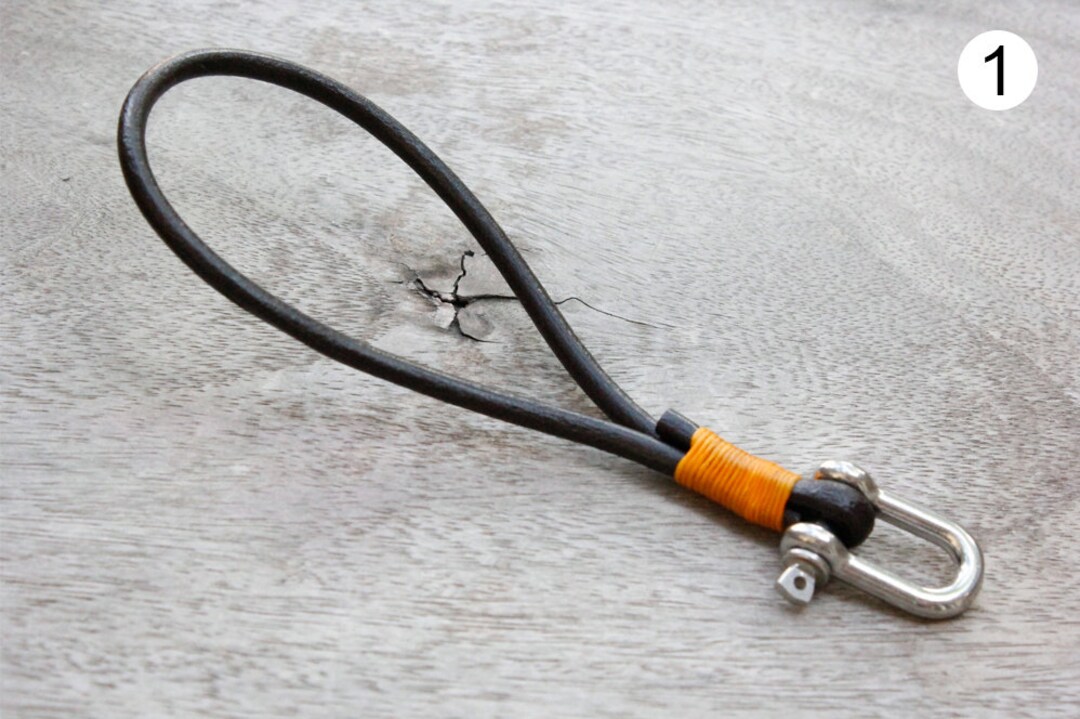 Leather Key Chain Bracelet Keychain Wrist Leather Bracelet Keyring Key ...
