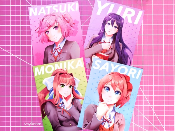 Doki Doki Literature Club Poster Print Wall Art Decor Fanart - Etsy Canada