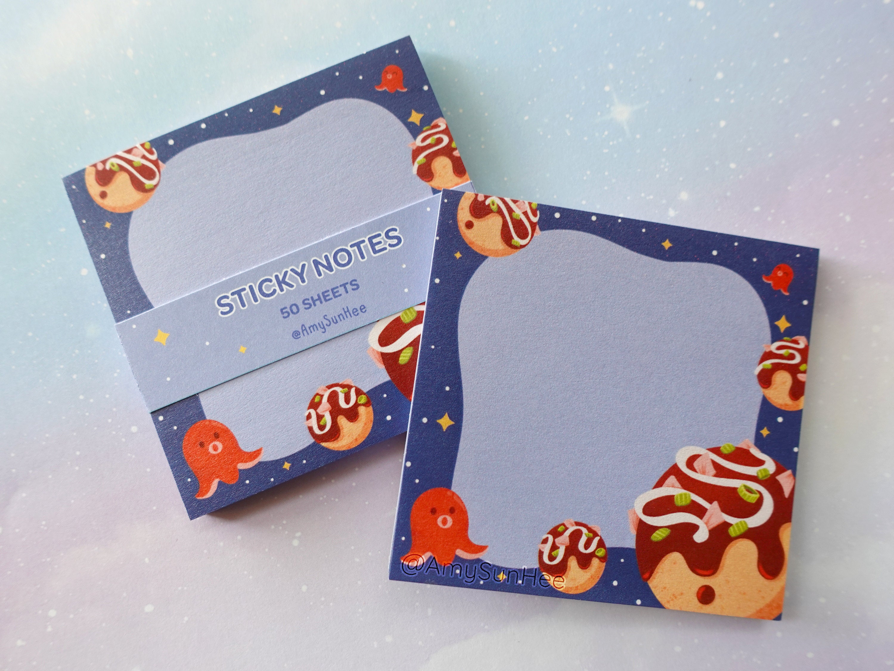 Takoyaki Sticky Notes - Etsy