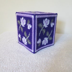White Roses on Amethyst Tissue Cover Item 351 - Etsy