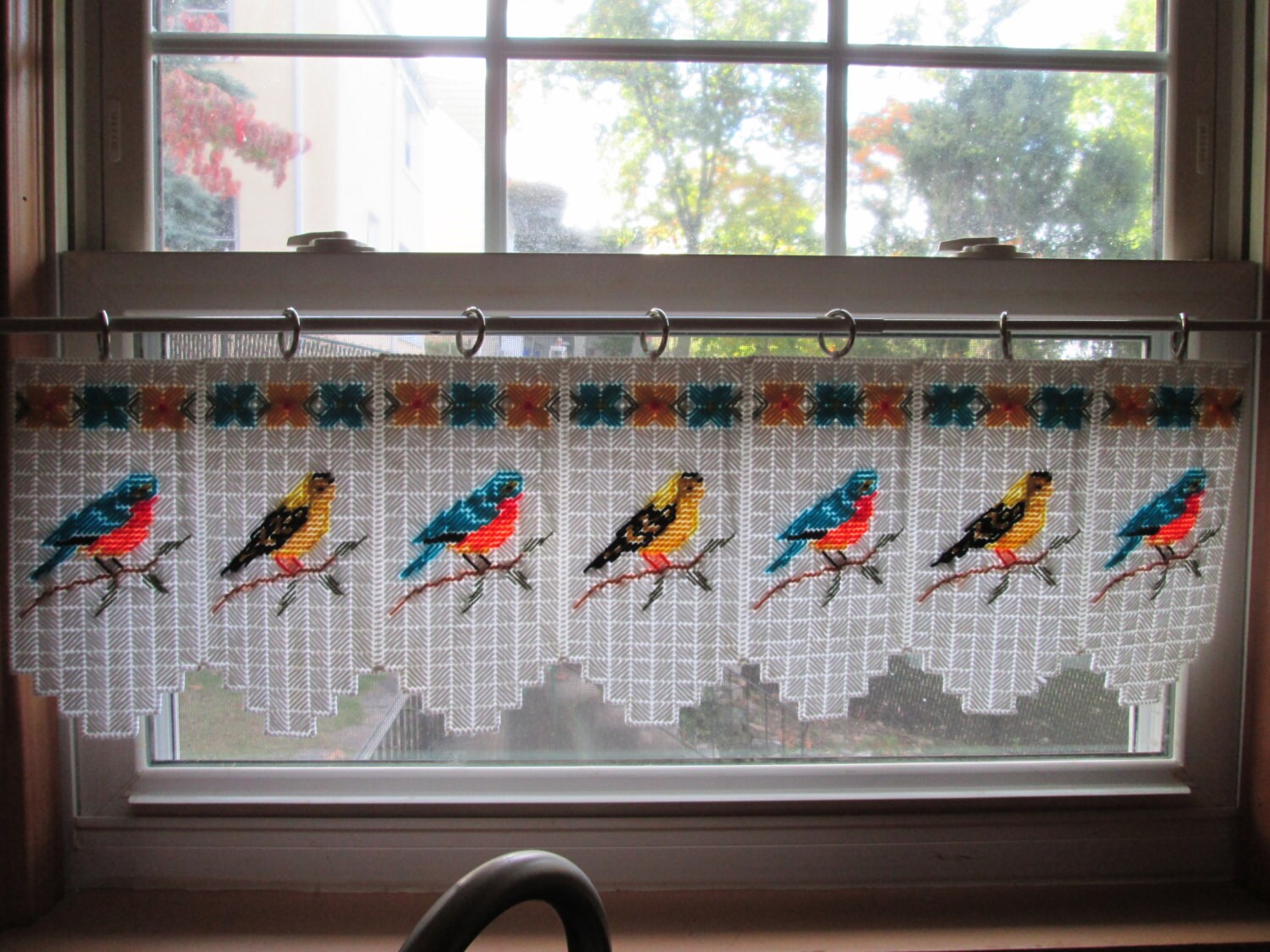 Window Valance Birds Design Item 192 - Etsy
