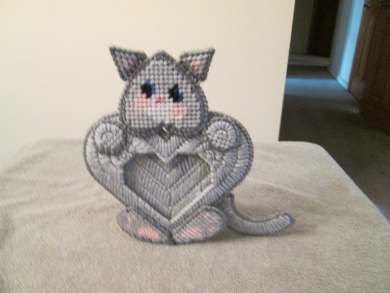 Cat "kitten Caboodle" Photo Frame in Plastic Canvas Item 59 - Etsy