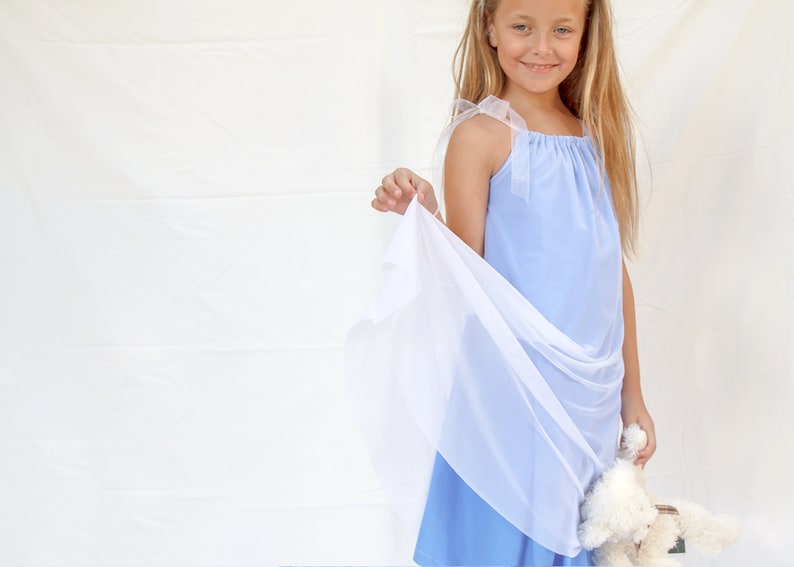 Lavender Tulle Dress for Girls Light Blue Party Dress for Girls Double ...