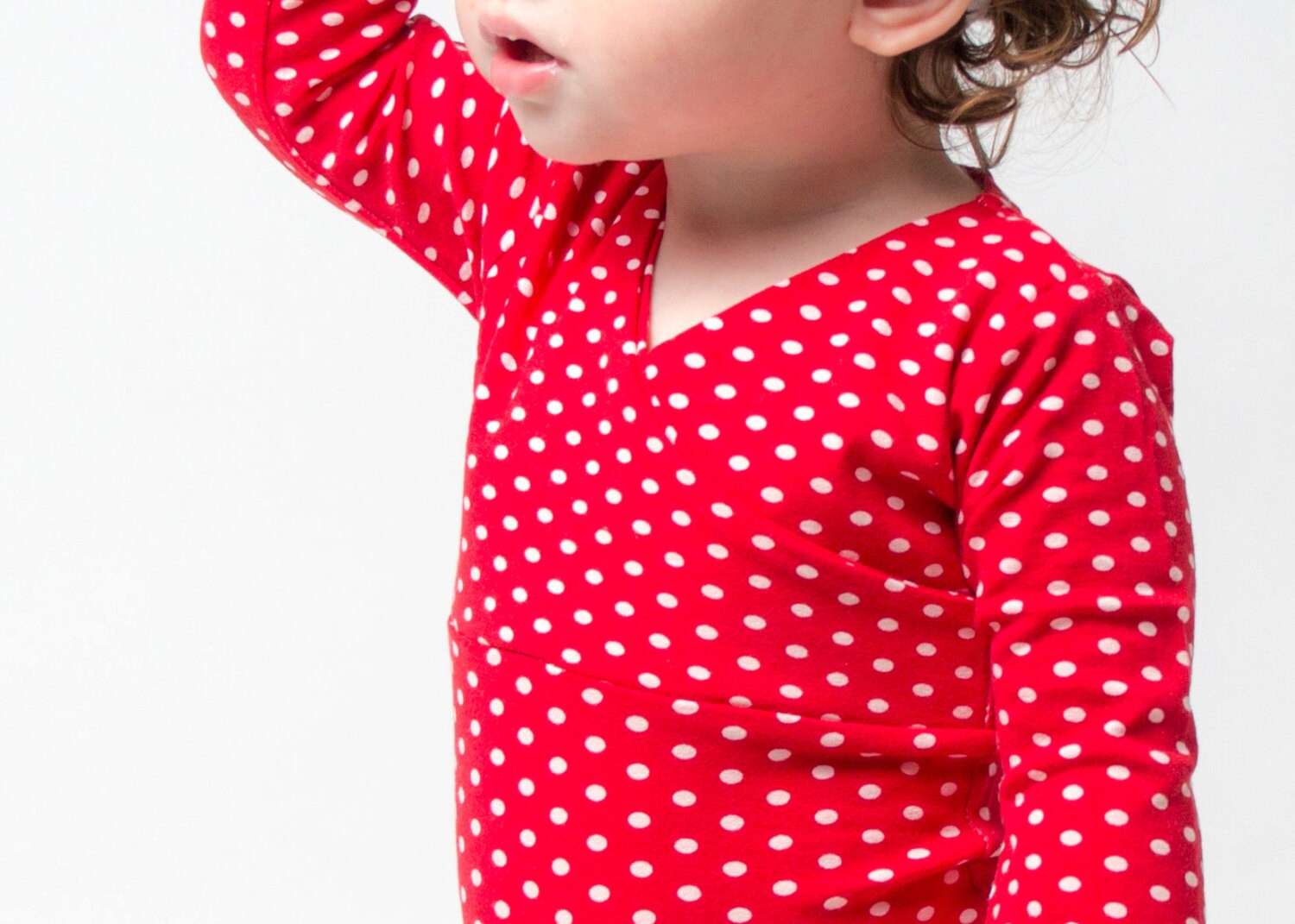 Baby Girl Red Polka Dot Long Sleeve Bodysuit - 0-18 Months Clothing ...