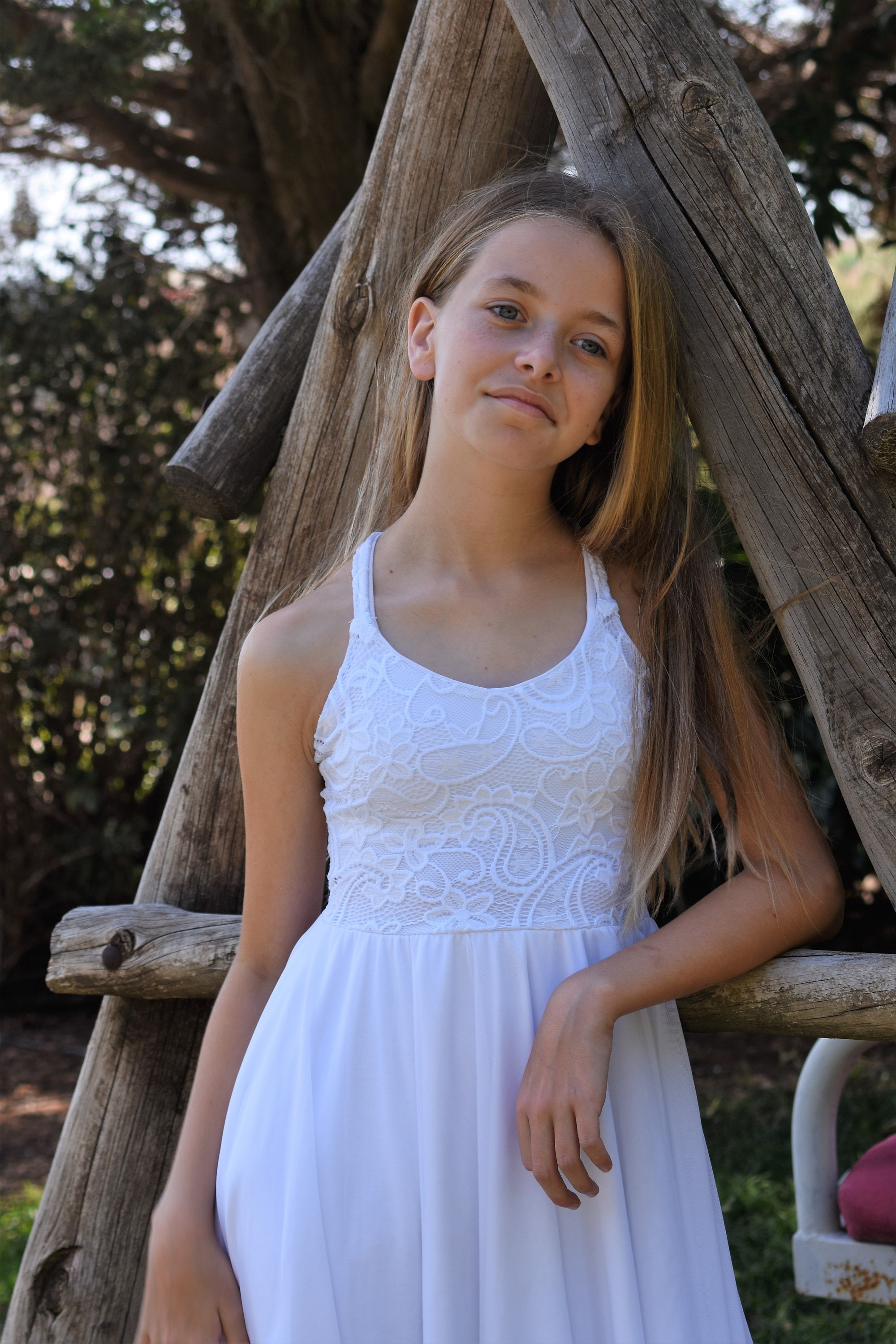 Amazing White Dress White Lace Dress Teenage White Dress Flower