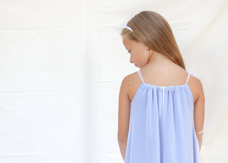 Lavender Tulle Dress for Girls Light Blue Party Dress for Girls Double ...