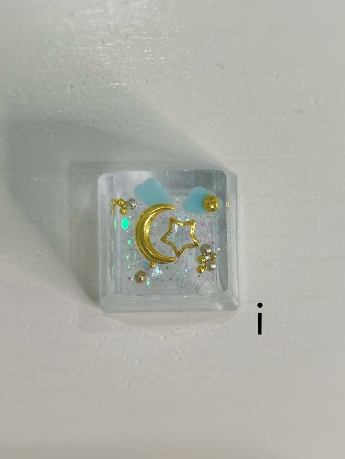 Moon and Stars Keycaps Cute Resin Keycap Moon Keycap Star Keycap Night ...