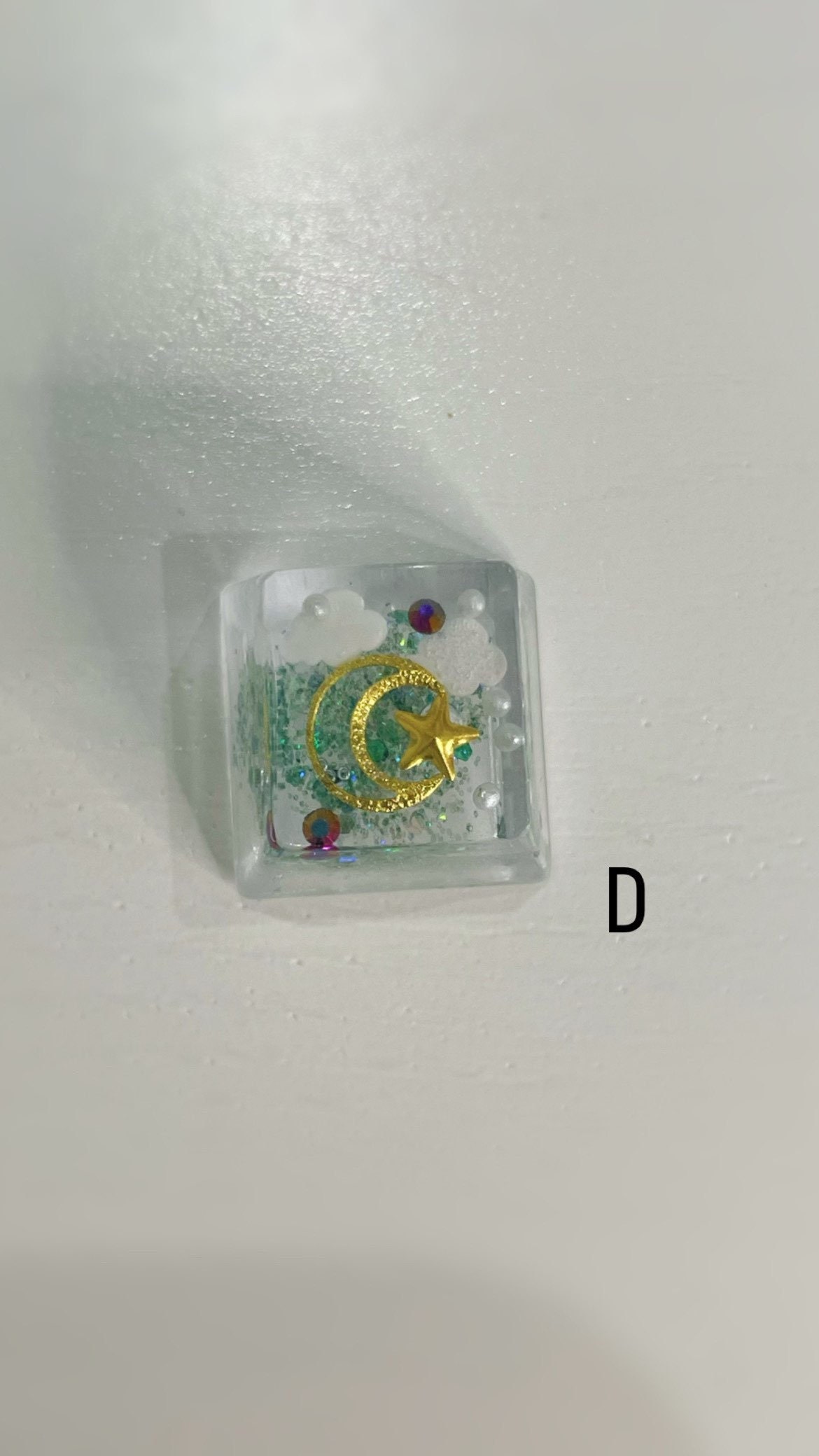 Moon and Stars Keycaps Cute Resin Keycap Moon Keycap Star Keycap Night ...