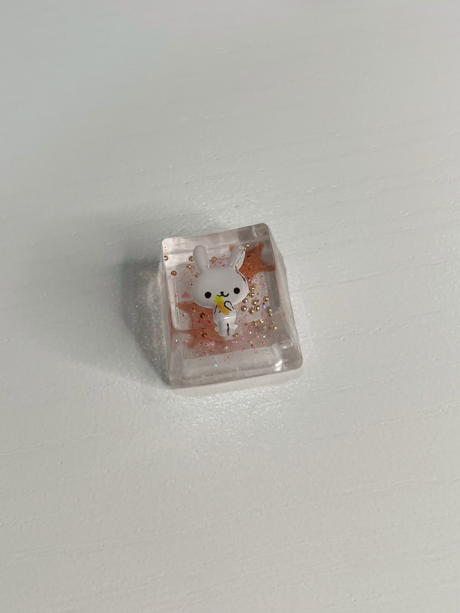 Happy Spring Bunny Keycap White Bunny Keycap Bunny Keycap Cute Resin ...