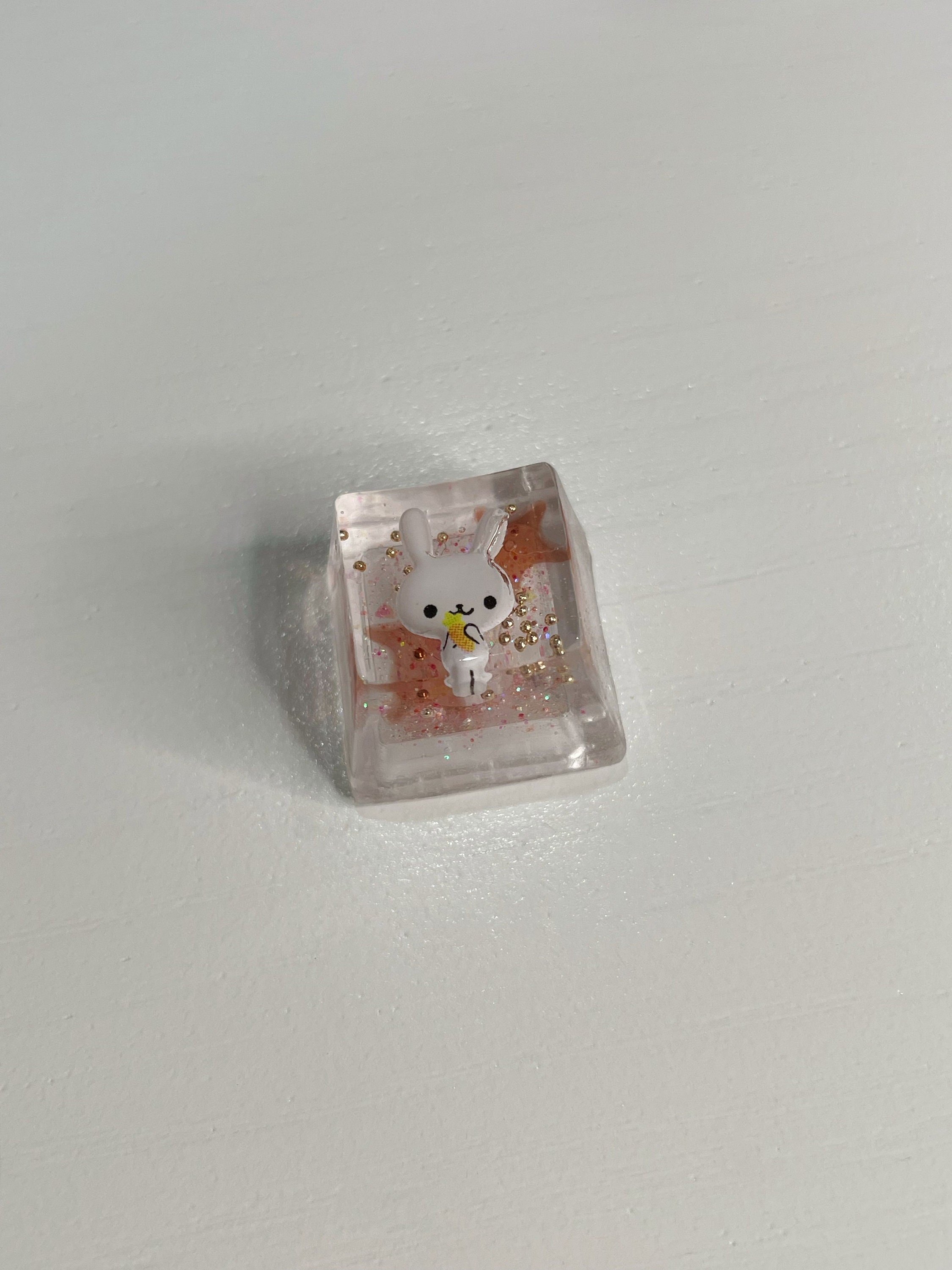 Happy Spring Bunny Keycap White Bunny Keycap Bunny Keycap Cute Resin ...