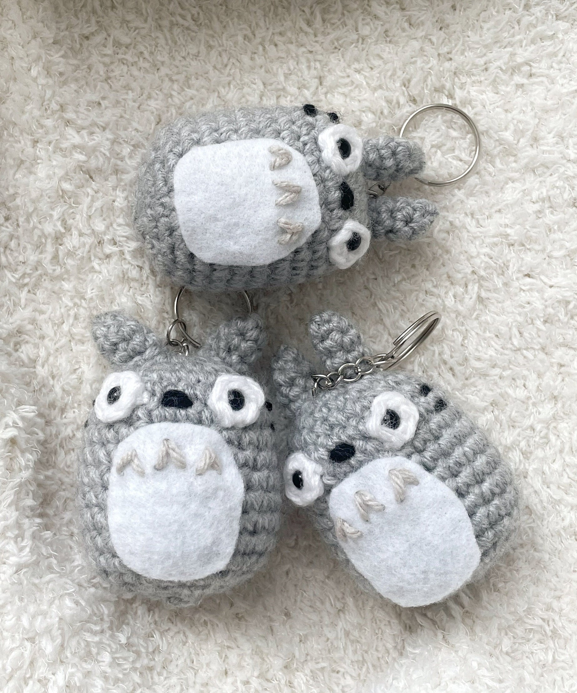 Grey Forest Sprite Crochet Keychain Gray Forest Sprite Crochet Keychain ...