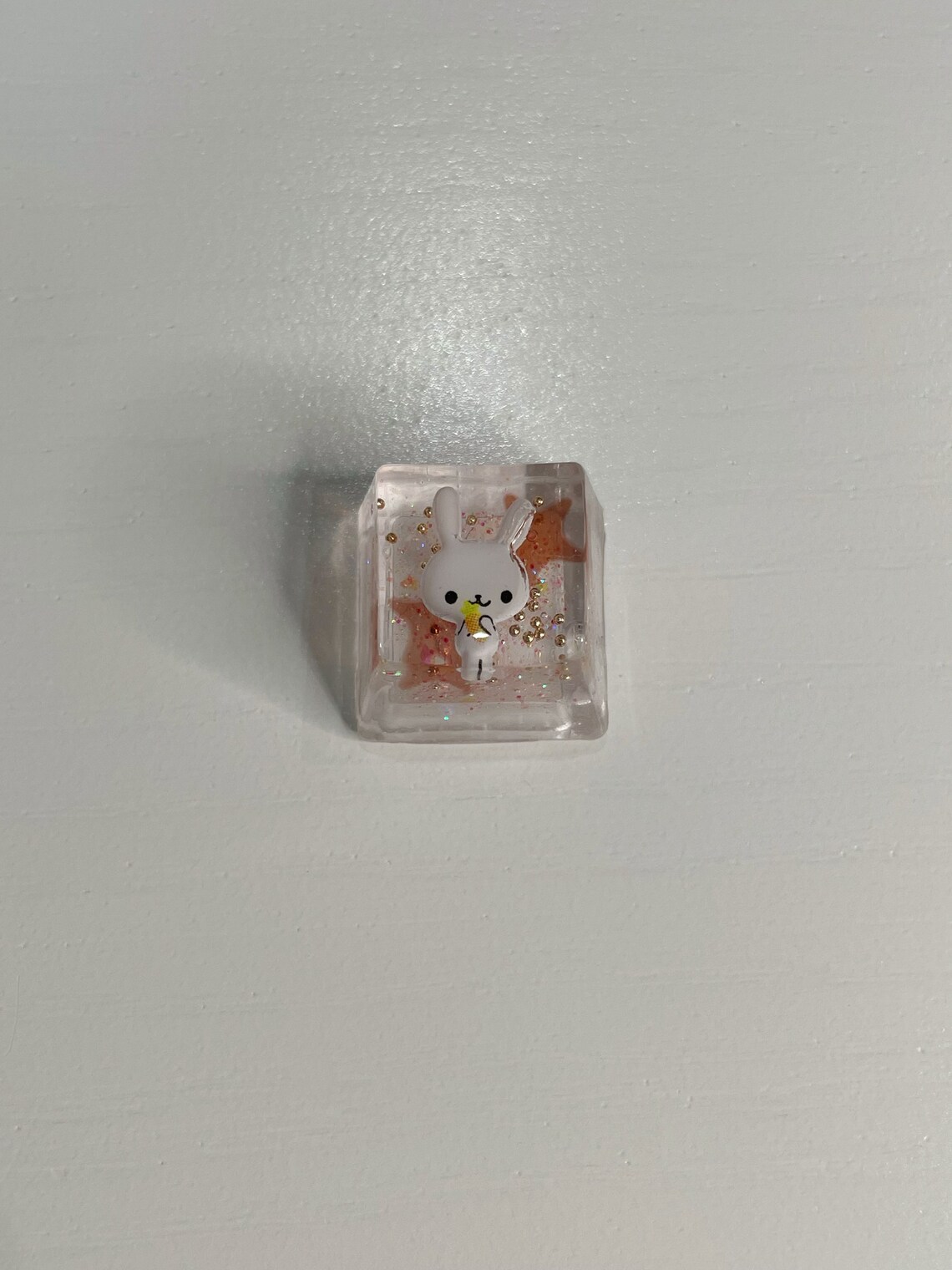 Happy Spring Bunny Keycap White Bunny Keycap Bunny Keycap Cute Resin ...