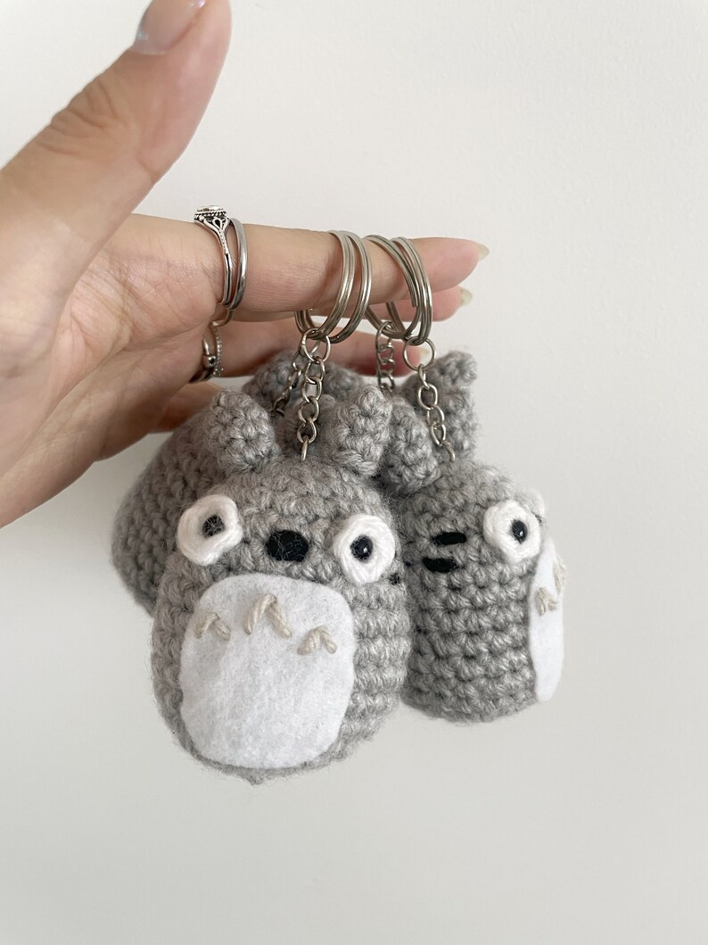 Grey Forest Sprite Crochet Keychain Gray Forest Sprite Crochet Keychain ...