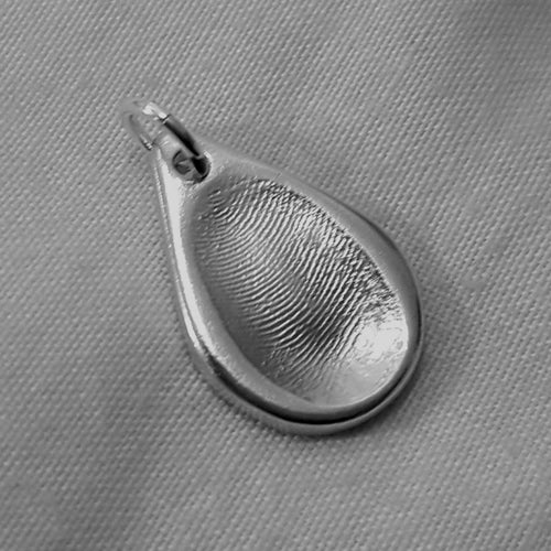 FINGERPRINT CHARM PENDANT Thumbprint Charm Silver - Etsy