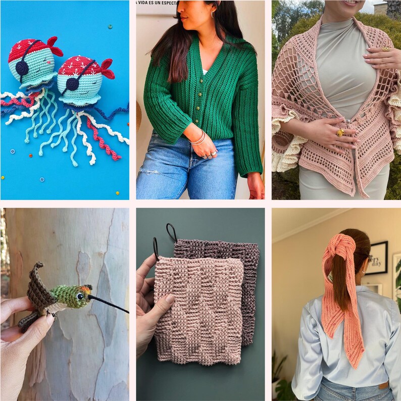 Petiteknit Knitting Purse Pattern in PDF the Sewing Box Magazine - Etsy