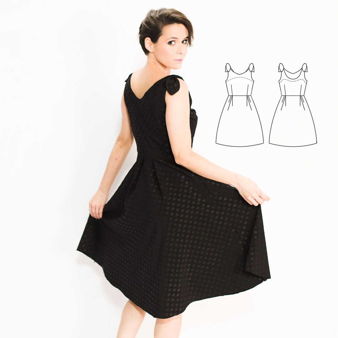 Simple Dress Pattern, Dress Patterns Women, Dress Pattern PDF, Dress ...