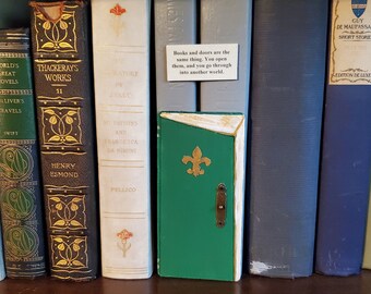 Edgar Allan Poe Inspired Book Nook Door, Book Art, Book Decor, the ...