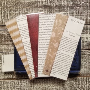 Dracula Book Page Bookmarks, Real Book Page Bookmarks, Bram Stoker ...