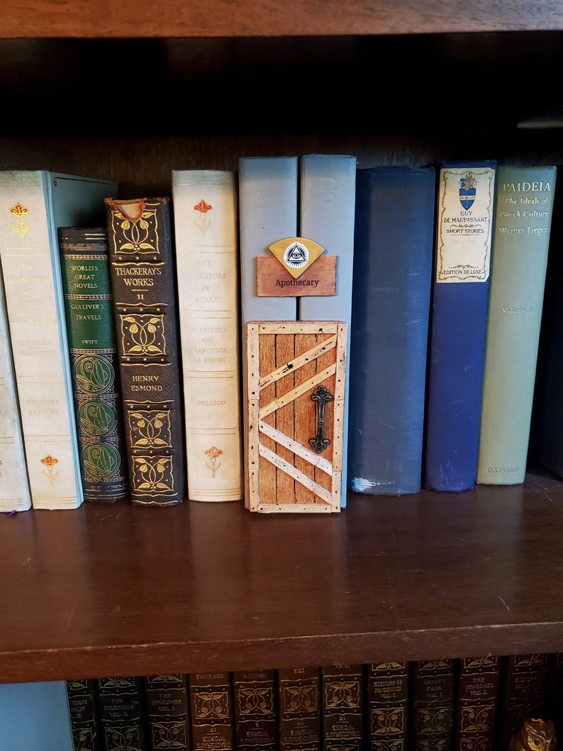 Apothecary Witch & Wizard Shop Book Nook Door Book Art Book - Etsy