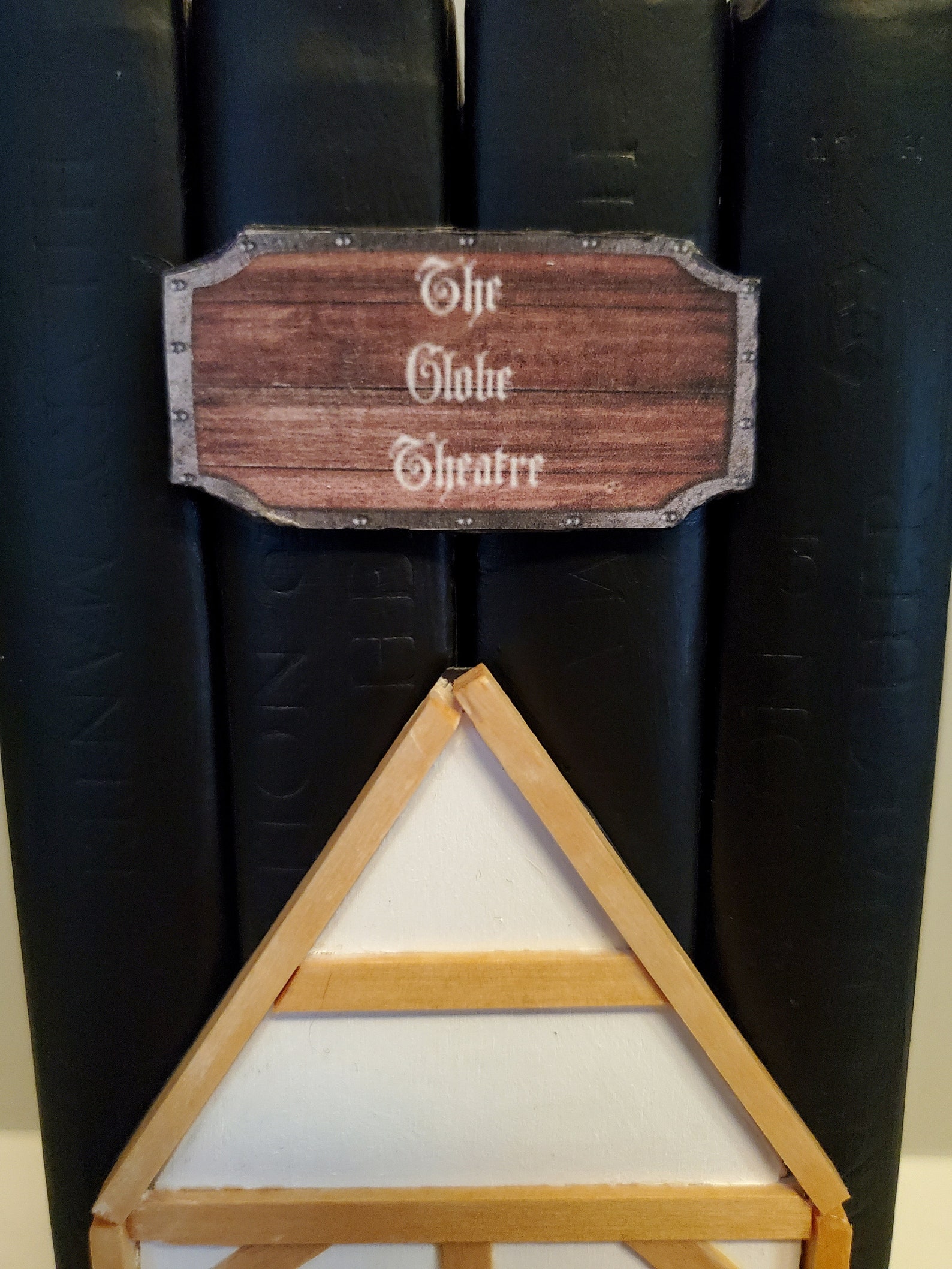 William Shakespeare Inspired Book Nook Door, Globe Theatre, Book Art ...