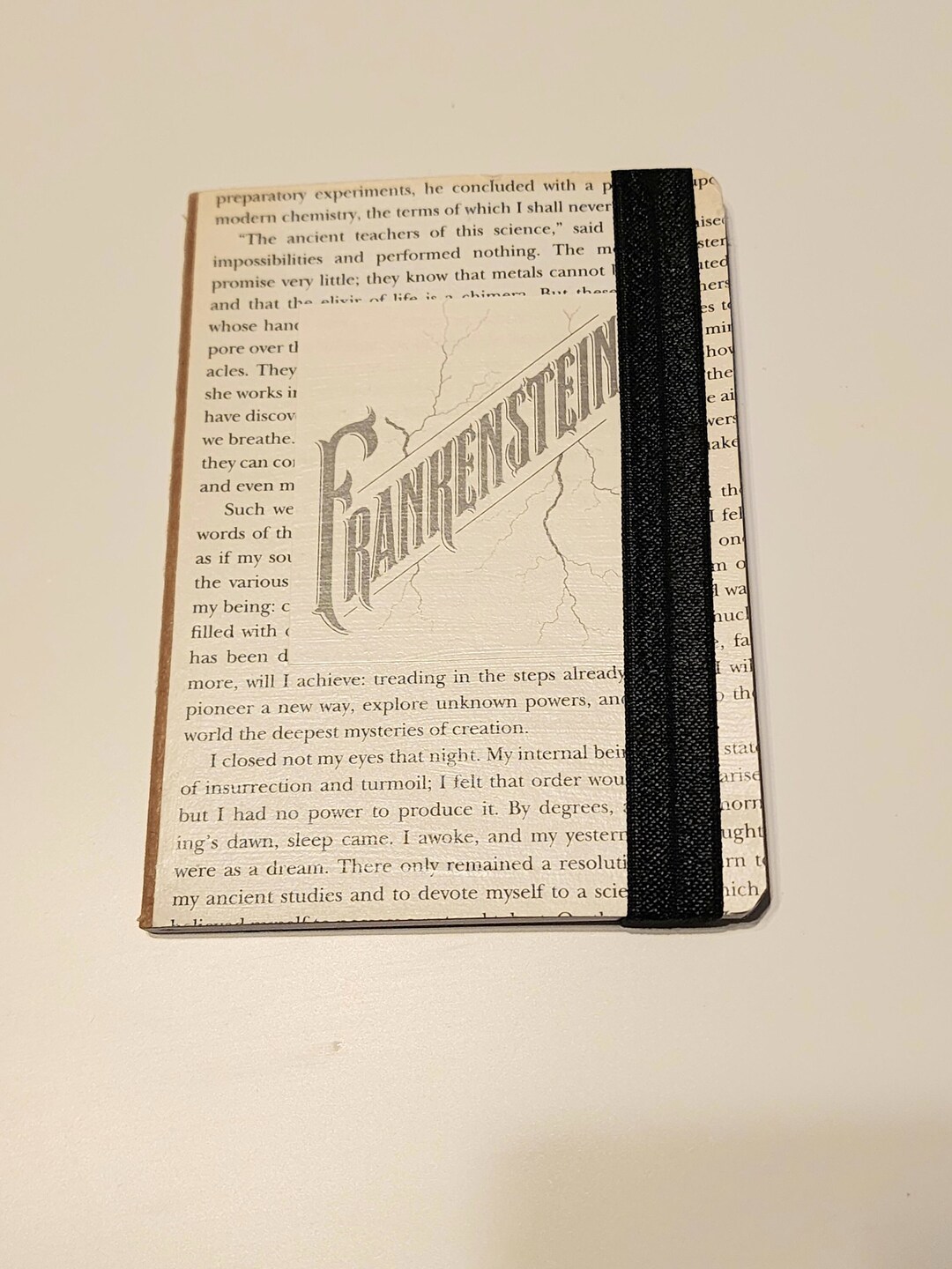 Frankenstein Book Page Journal, Book Page Journal, Blank Page Journal ...