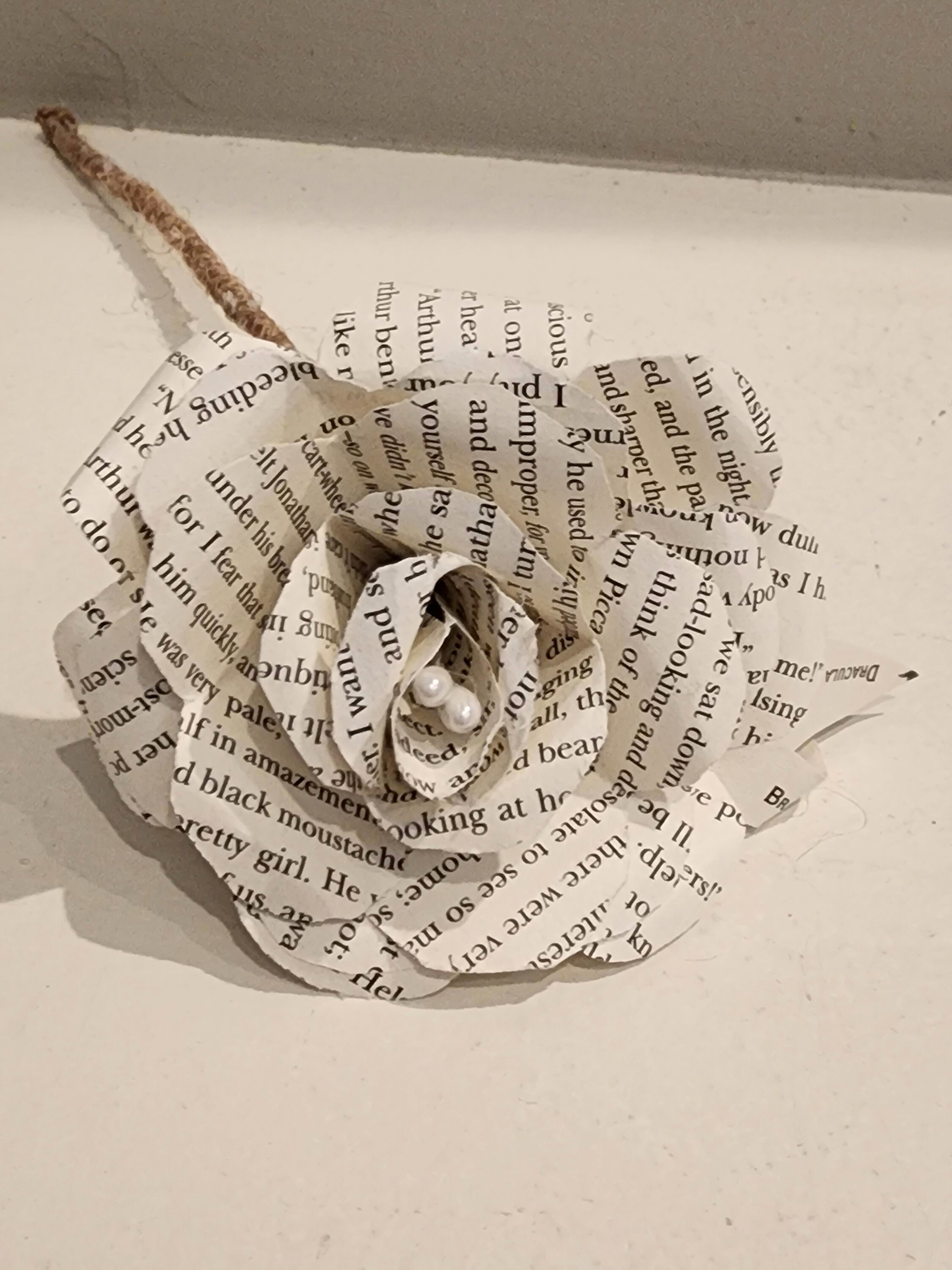 Book Page Flower, Valentine's Gift, Reader Gift, Paper Flower, Bookish ...