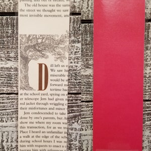 To Kill A Mockingbird Book Page Bookmarks, Real Book Page Bookmarks ...