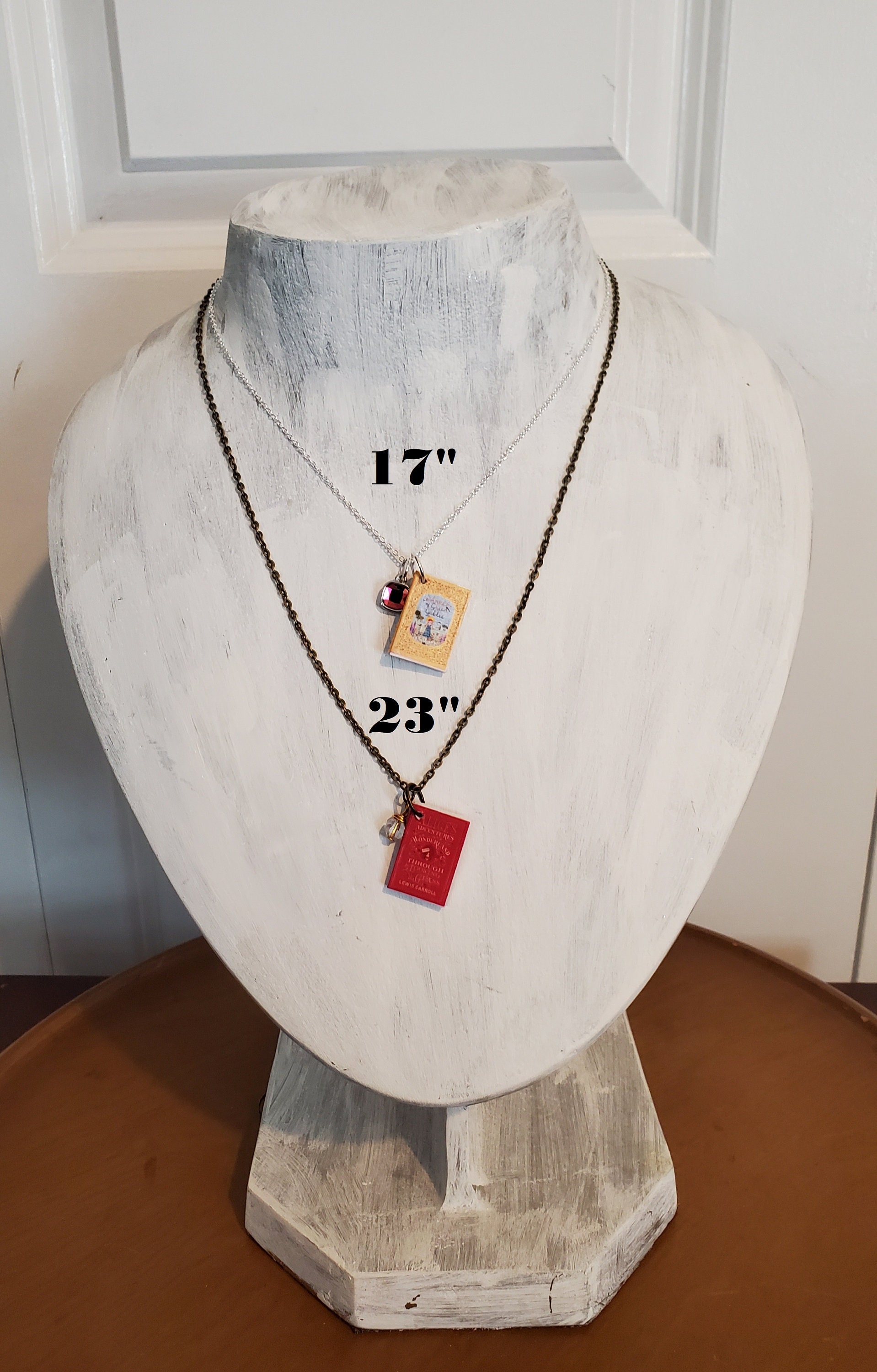 The Secret Garden Mini Book Necklace, Miniature Book Necklace, Reader ...