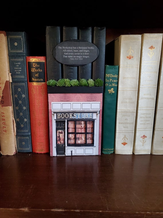 Book Store Book Nook Book Door Bookshop Shelf Insert Book - Etsy