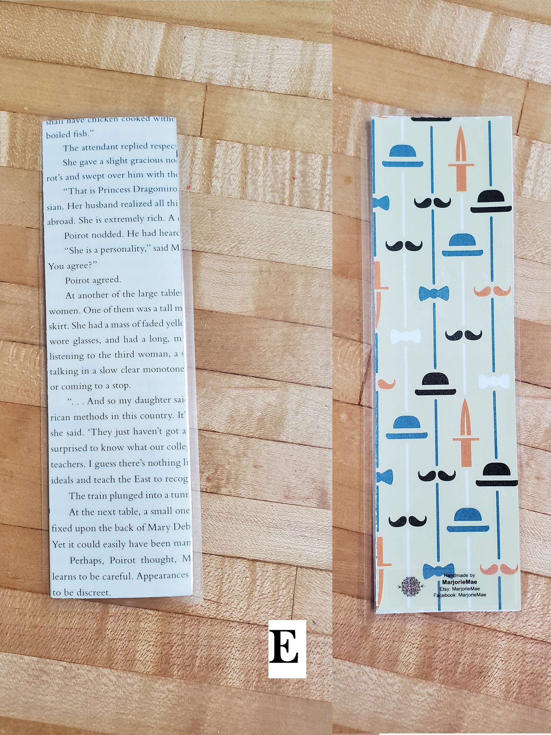 Agatha Christie Book Page Bookmarks Real Book Page Bookmarks | Etsy