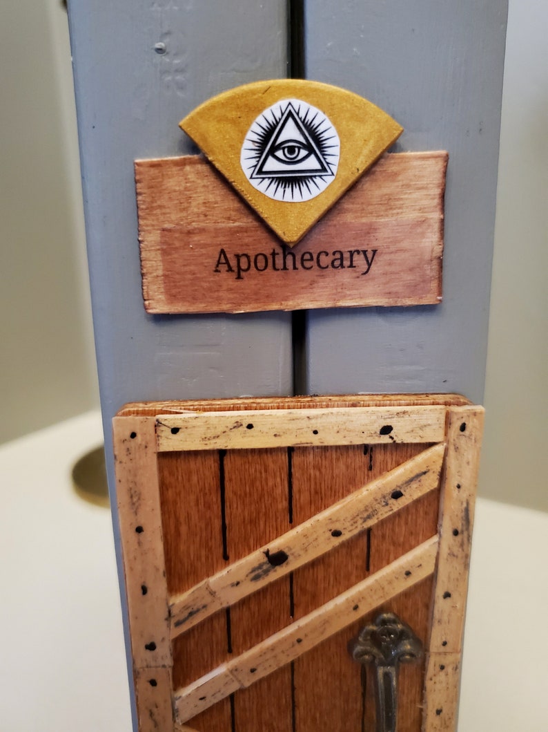 Apothecary Witch & Wizard Shop Book Nook Door Book Art Book - Etsy