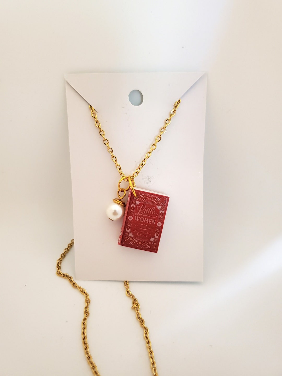 Little Women Mini Book Necklace, Louisa May Alcott, Miniature Book ...