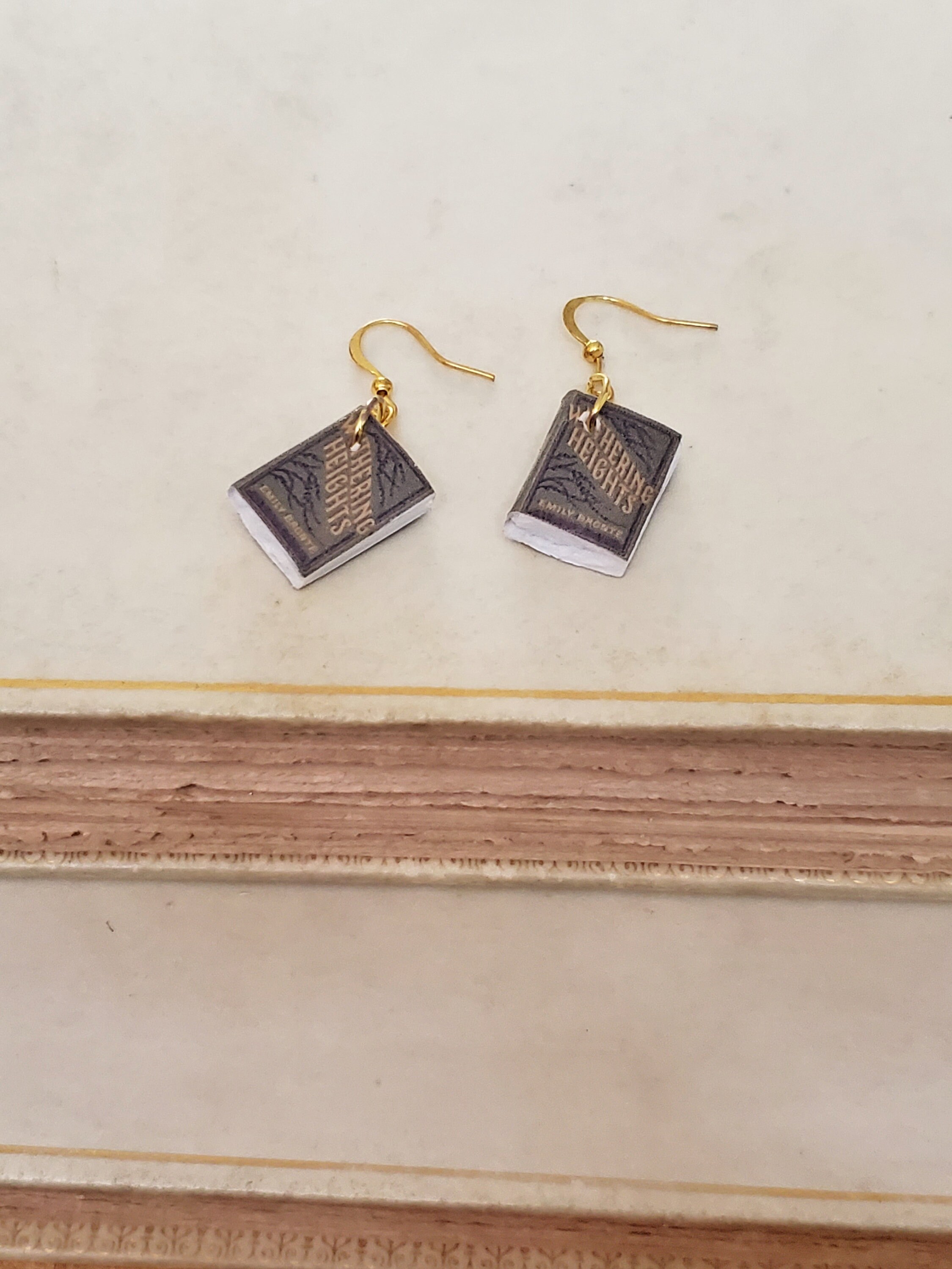 Wuthering Heights Miniature Book Earrings Mini Book Earrings | Etsy