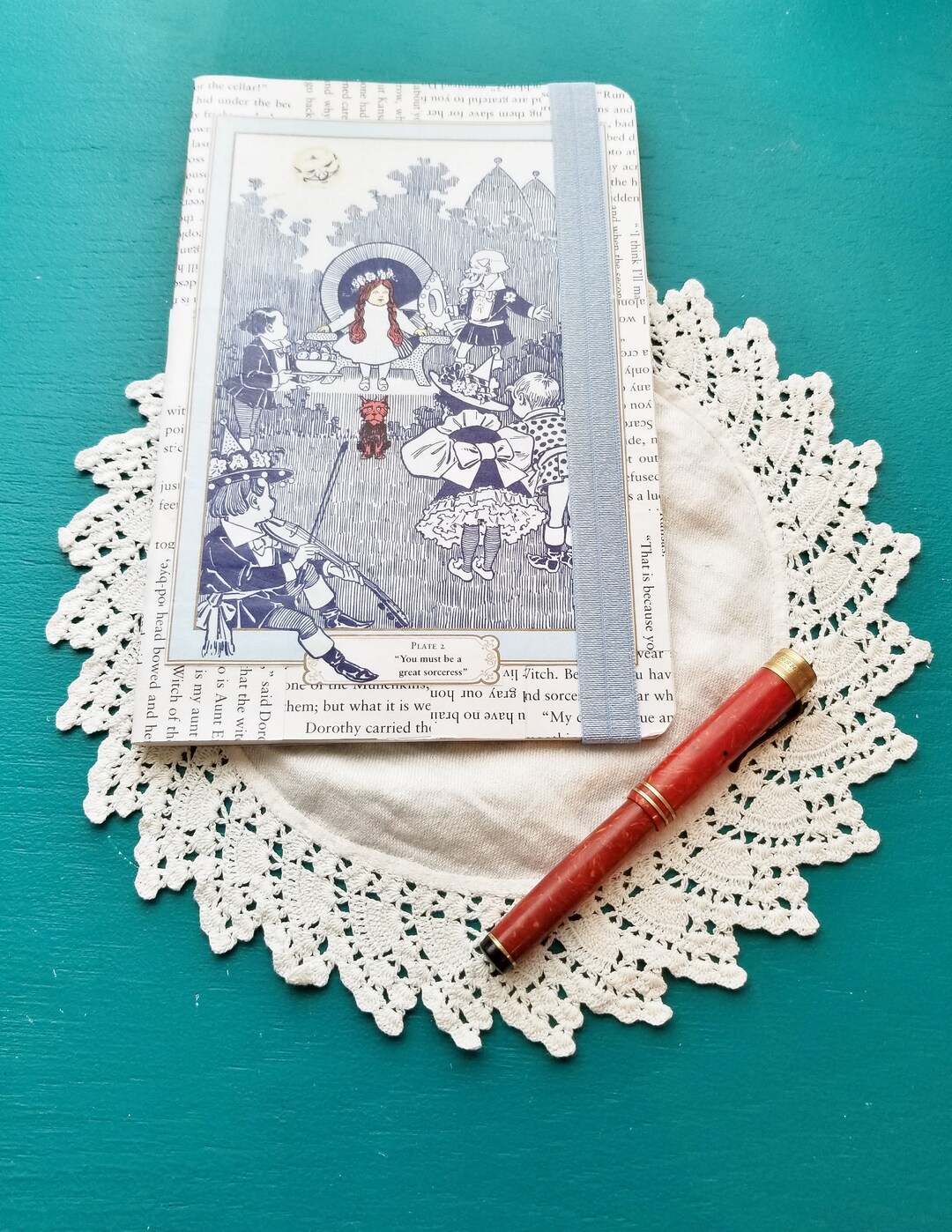 Wizard of Oz Journal, Book Page Journal, Bullet Journal, L. Frank Baum ...