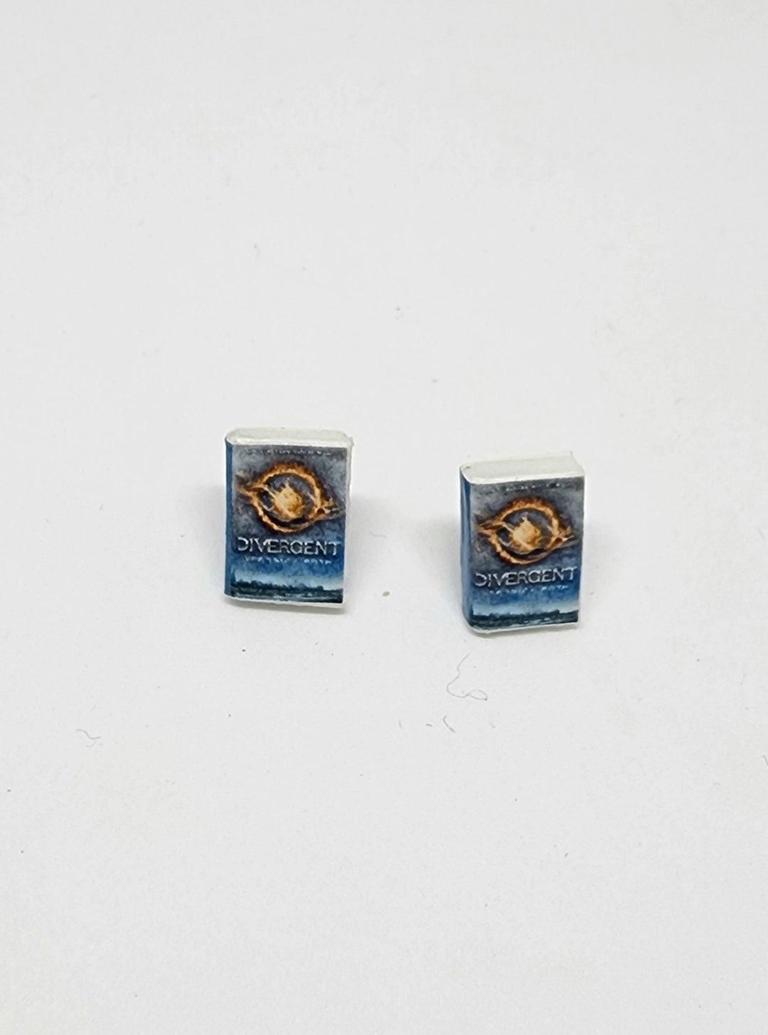 Young Adult Science Fiction Miniature Stud Book Earrings, Mini Book ...