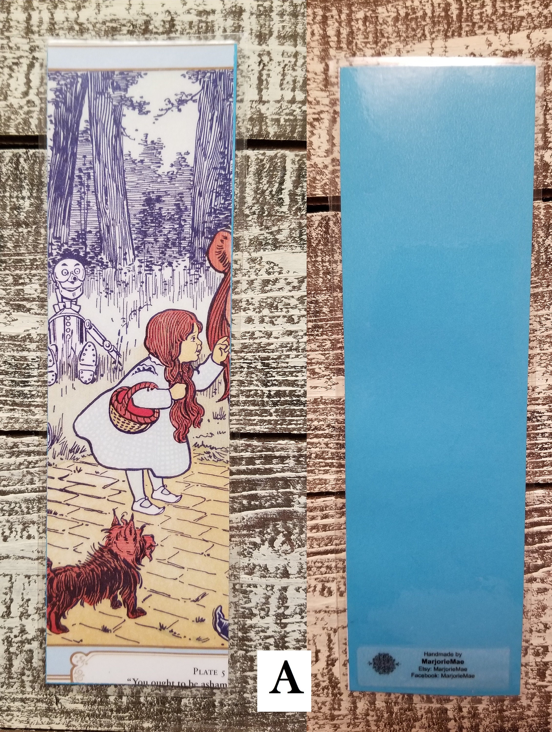 Wizard of Oz Book Page Bookmarks Real Book Page Bookmarks L | Etsy