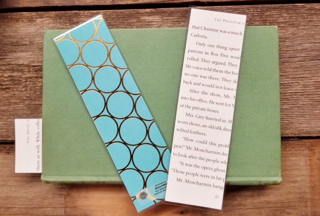 Phantom of the Opera Book Page Bookmarks, Real Book Page Bookmarks ...