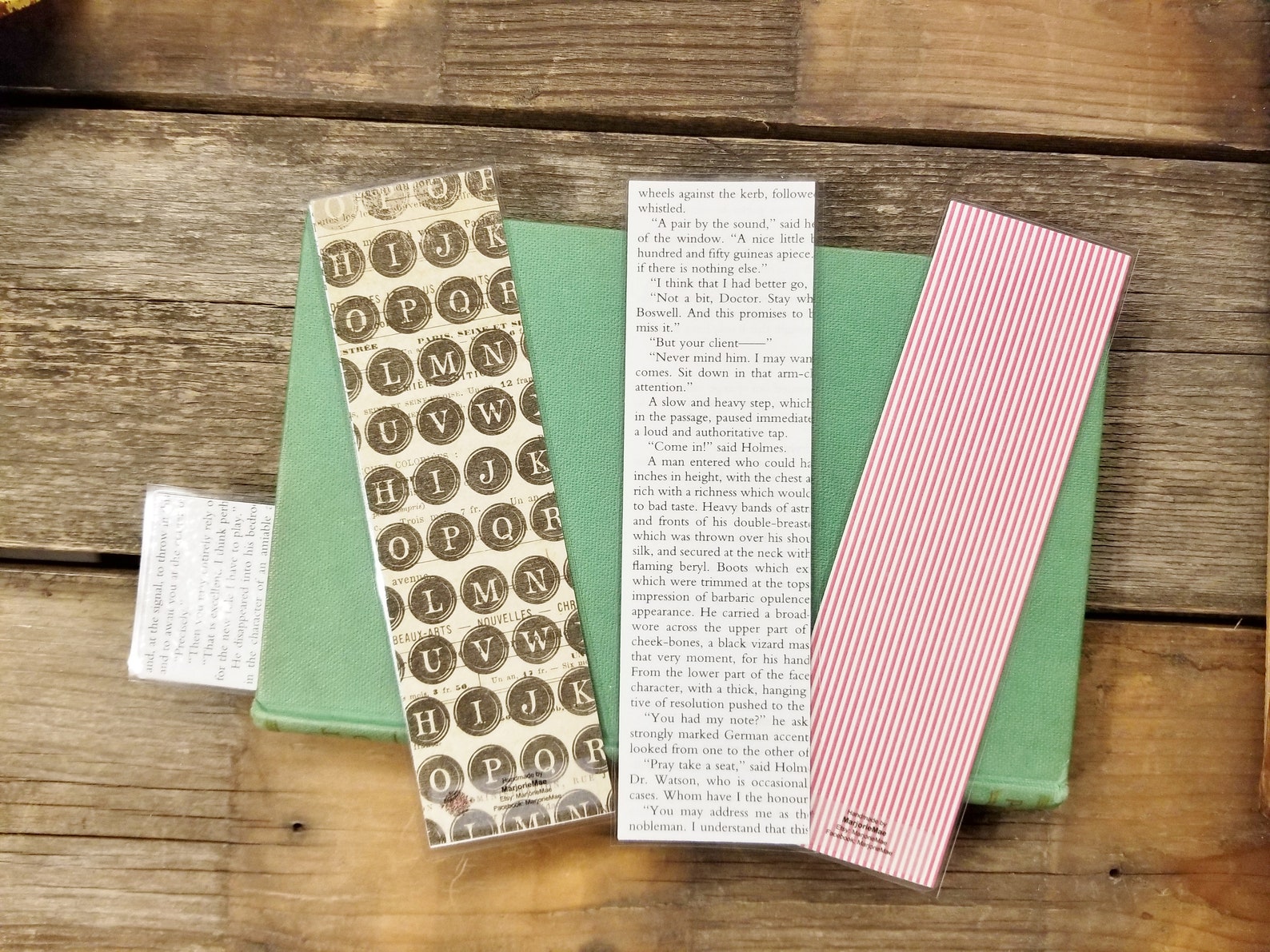 Sherlock Holmes Book Page Bookmarks Real Book Page Bookmarks | Etsy