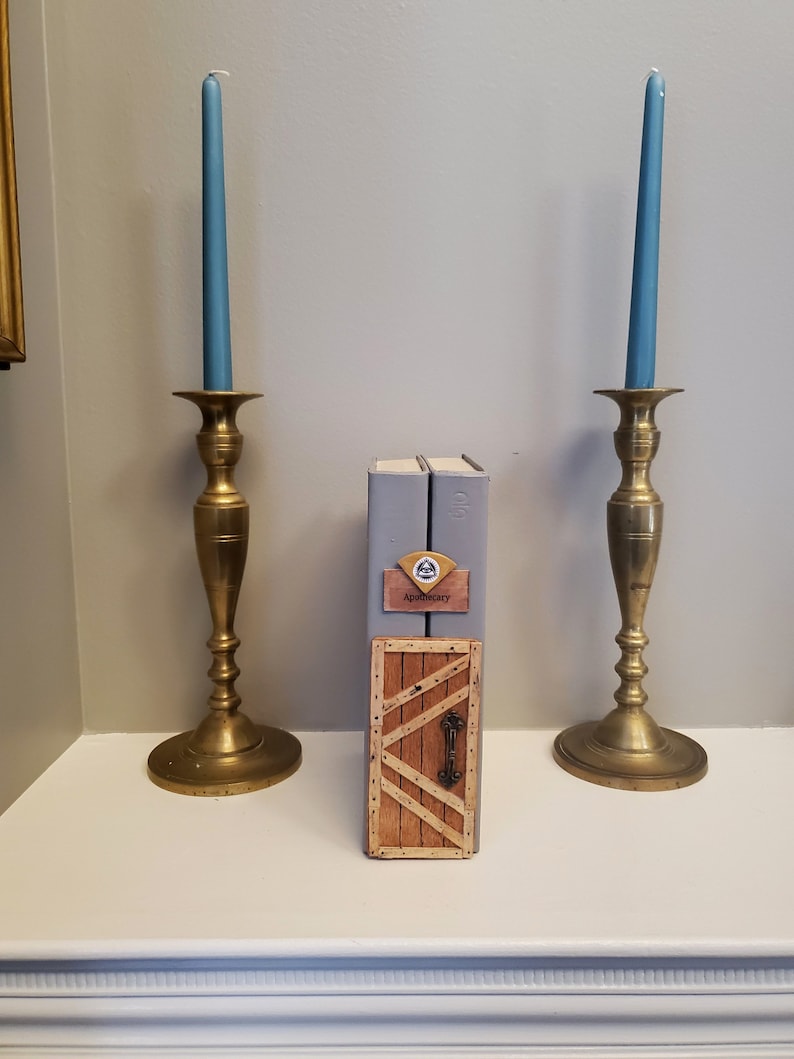 Apothecary Witch & Wizard Shop Book Nook Door Book Art Book | Etsy