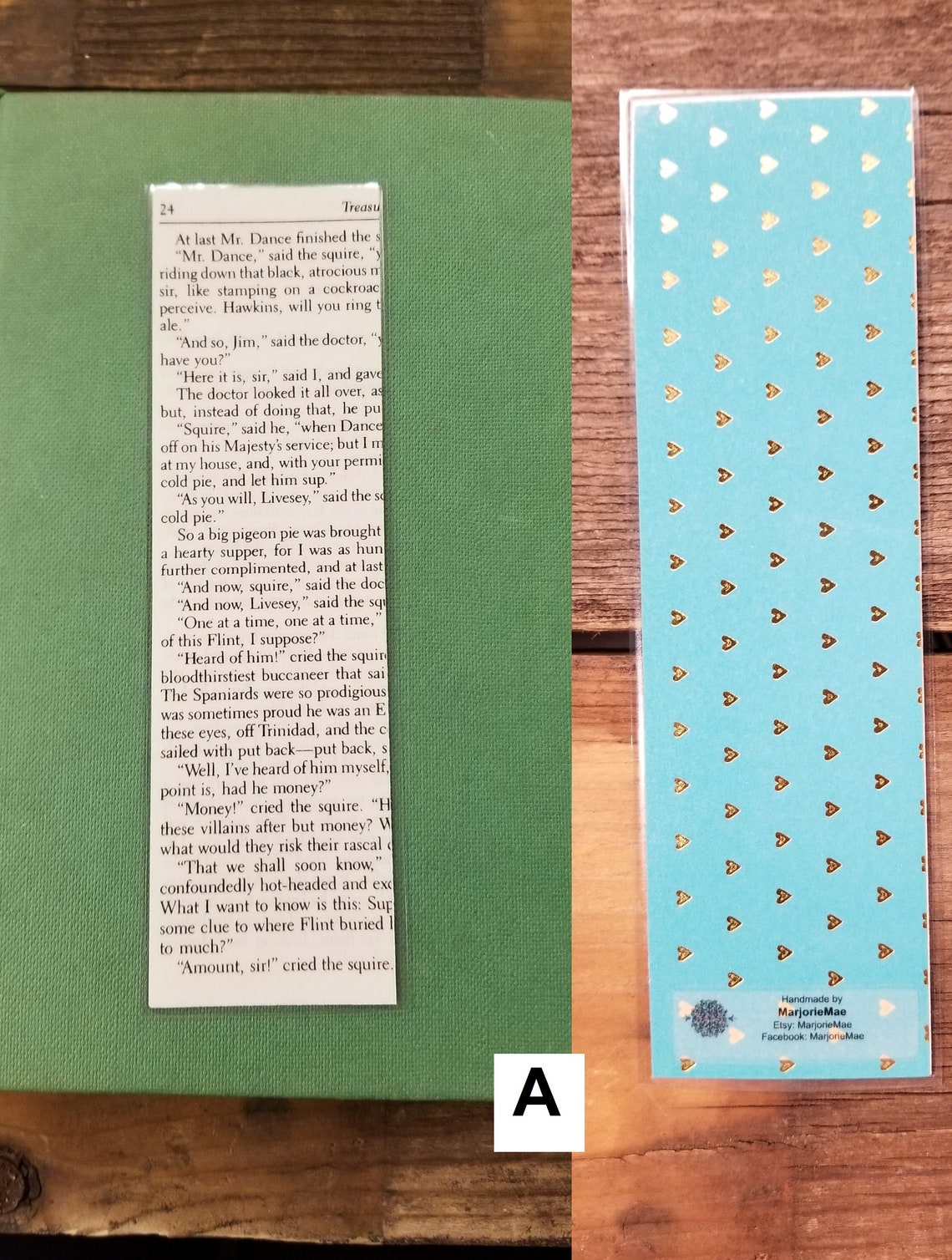 Treasure Island Book Page Bookmarks Real Book Page Bookmarks | Etsy