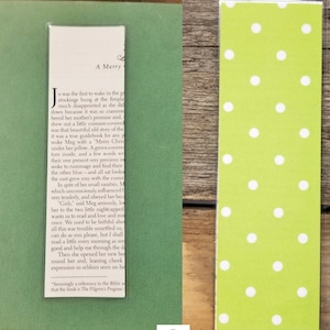 Little Women Book Page Bookmarks, Real Book Page Bookmarks, Louisa May ...