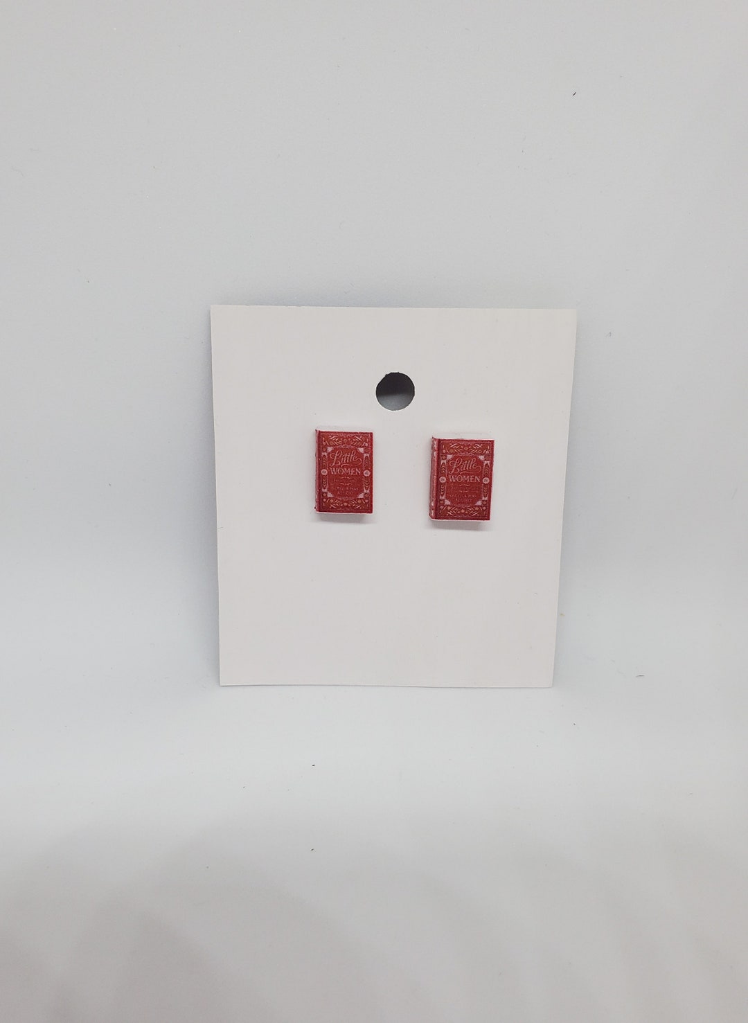 Little Women Miniature Stud Book Earrings, Mini Book Earrings, Book ...