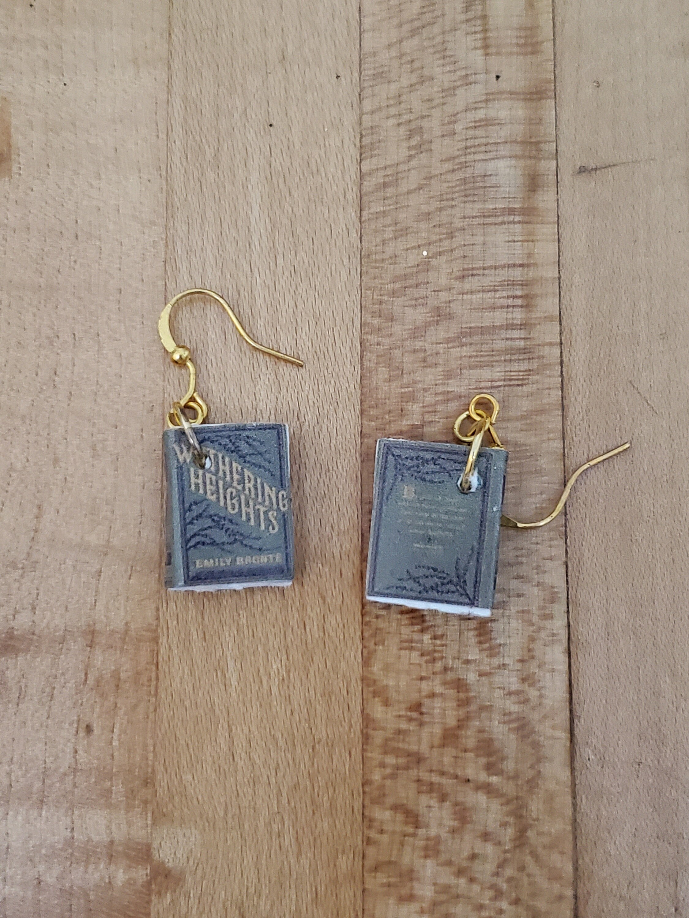 Wuthering Heights Miniature Book Earrings Mini Book Earrings | Etsy