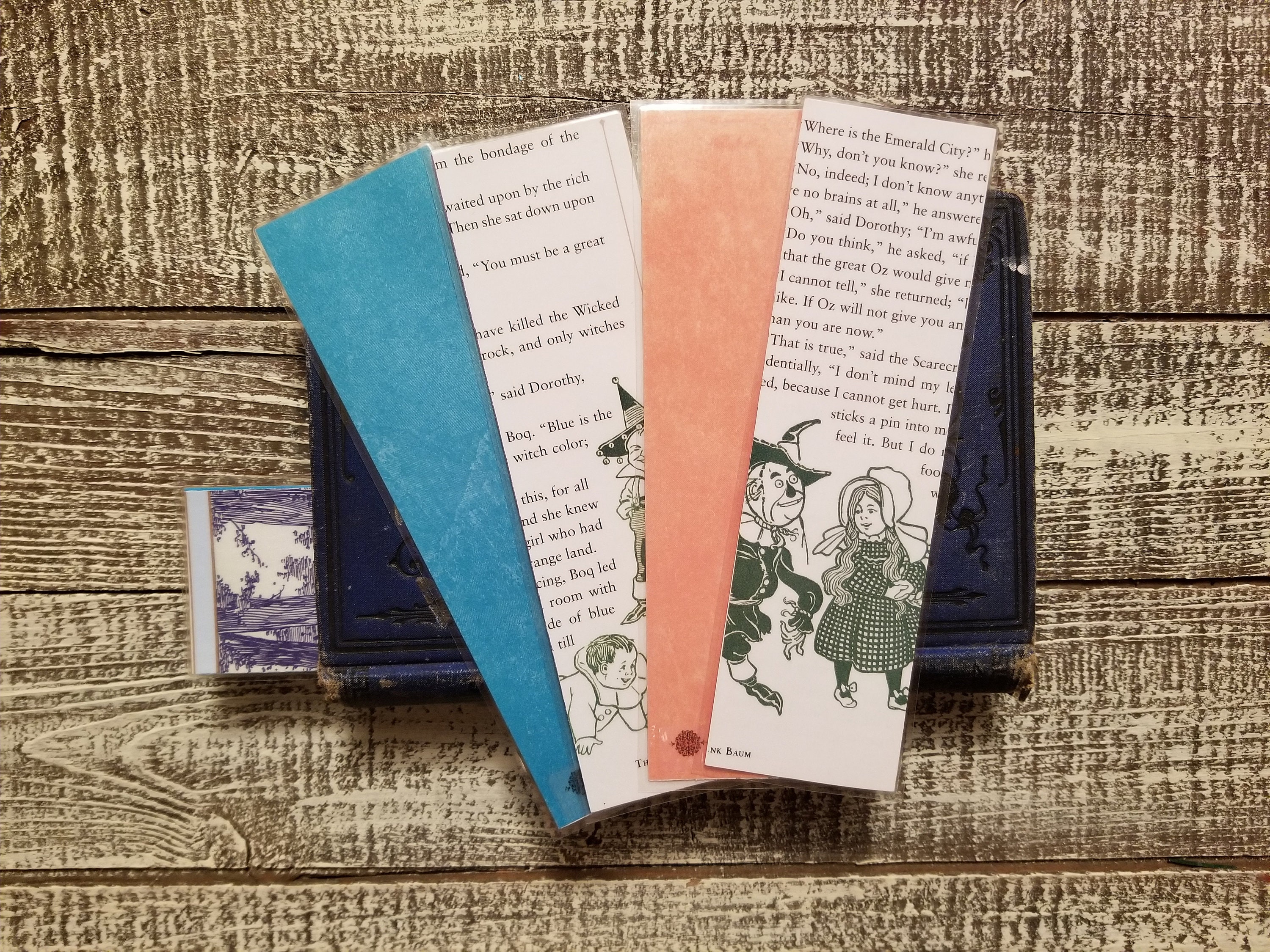 Wizard of Oz Book Page Bookmarks Real Book Page Bookmarks L | Etsy