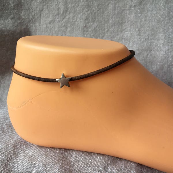 Leather Anklets - Etsy