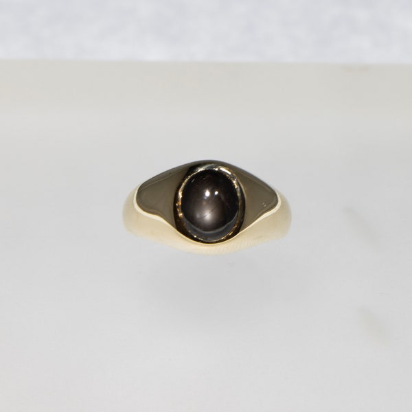 Black Star Sapphire Ring - Etsy