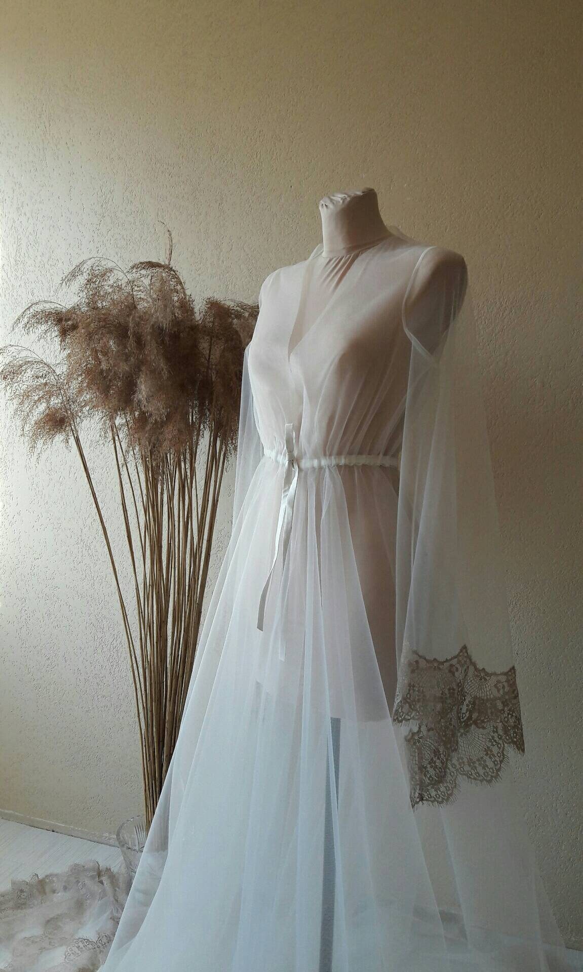 Ivorynude Bridal Lingerie,ivory Boudoir Dress, Boudoir Gown, Tulle ...