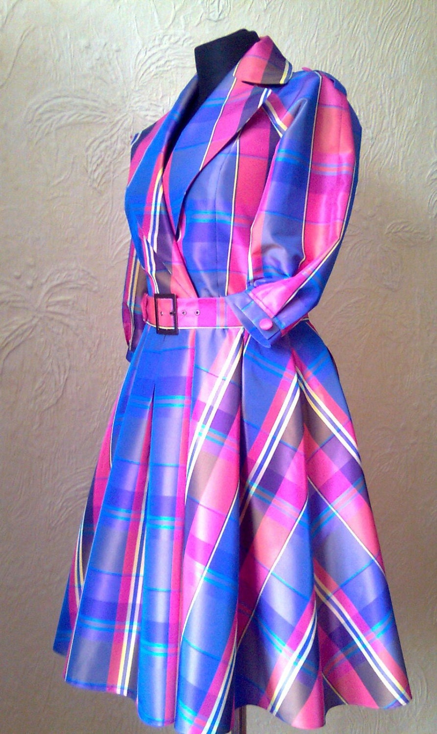 Cute Checkered Dress, Exclusive Bright Dress, Design Work, Cute ...