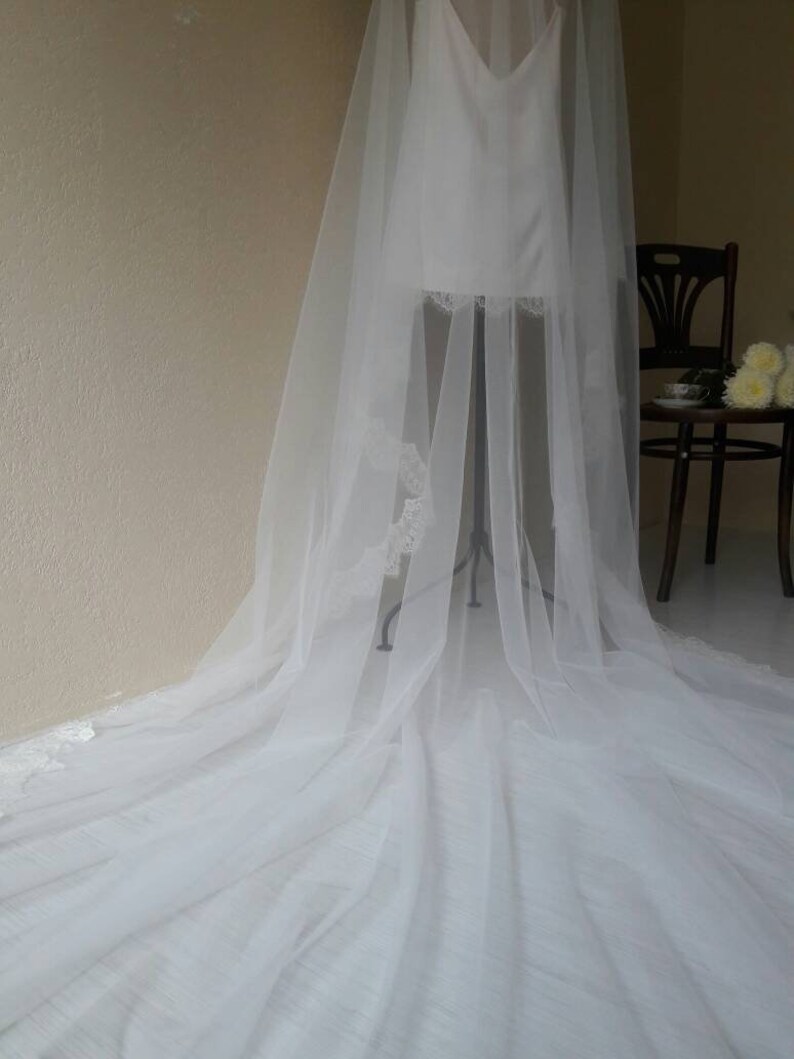 Soft Drop Wedding Veil Gorgeous Drop Wedding Veil Floating - Etsy
